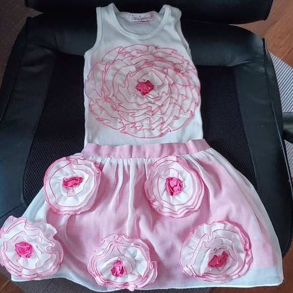 Halabaloo | Matching Sets | Halabaloo Cupcake Flower Skirt Set | Poshmark